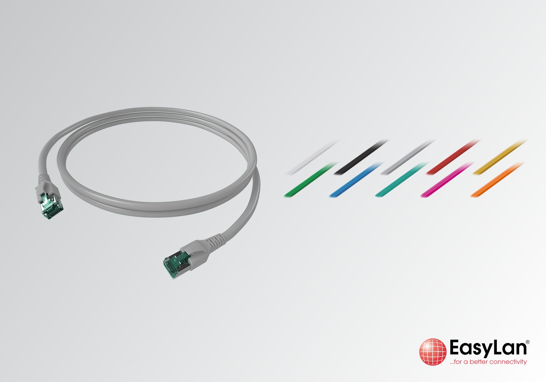 EasyLan Flexboot patchkabel CAT6a grijs - InfraTEL.nl