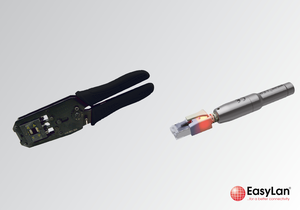 EasyLan PreLink montagetang & LED detectie - InfraTEL.nl